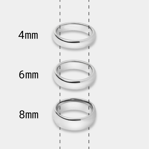 Men's Classic Silver Tungsten Ring | Tungsten rings - ETRNL